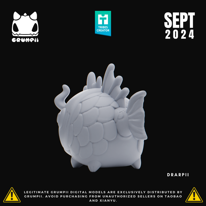 3D Printable Chubbii Grumpii - 2024 September Release by Grumpii