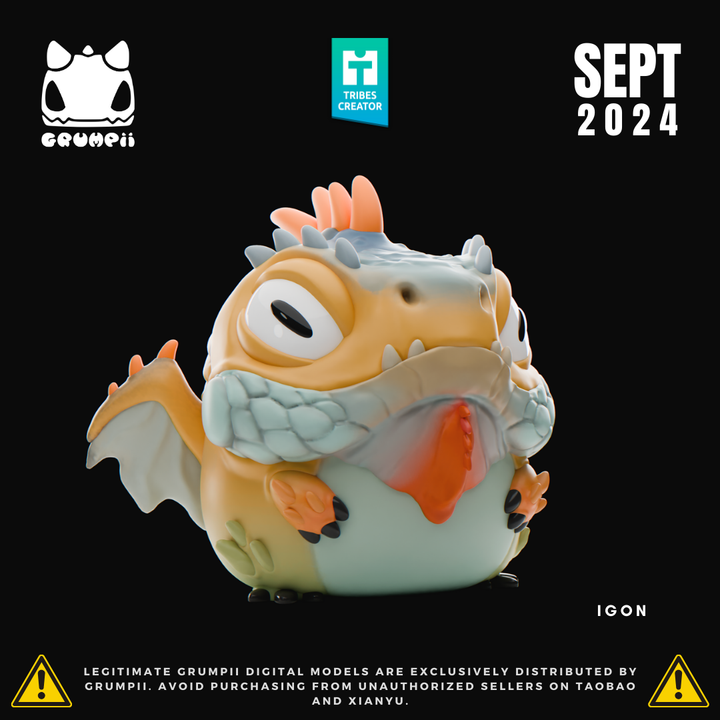 3D Printable Chubbii Grumpii - 2024 September Release by Grumpii