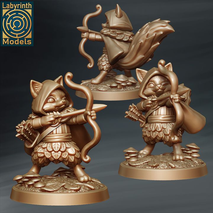 3D Printable Vulpines - 32mm scale by Labyrinth Models