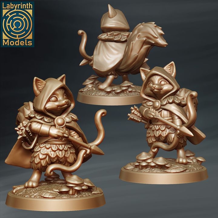 3D Printable Vulpines - 32mm scale by Labyrinth Models