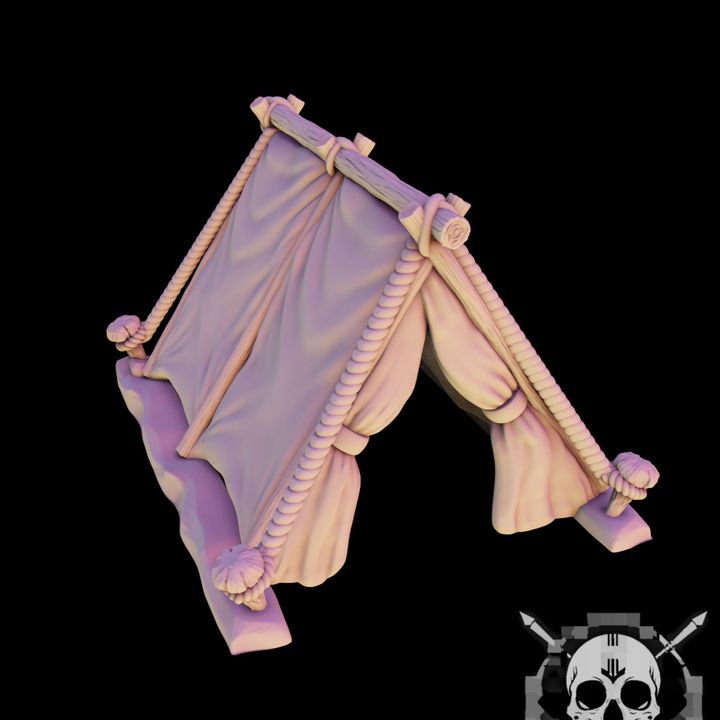 3D Printable Campsite - Tents by TombHammer Studios