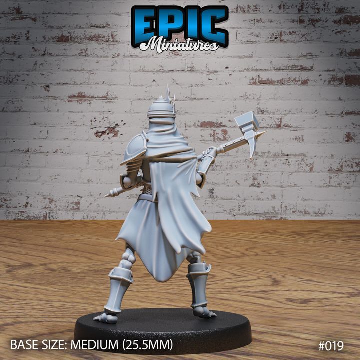 3D Printable Skeleton Leader Set / Undead Soldier / Evil Skelet Warrior ...