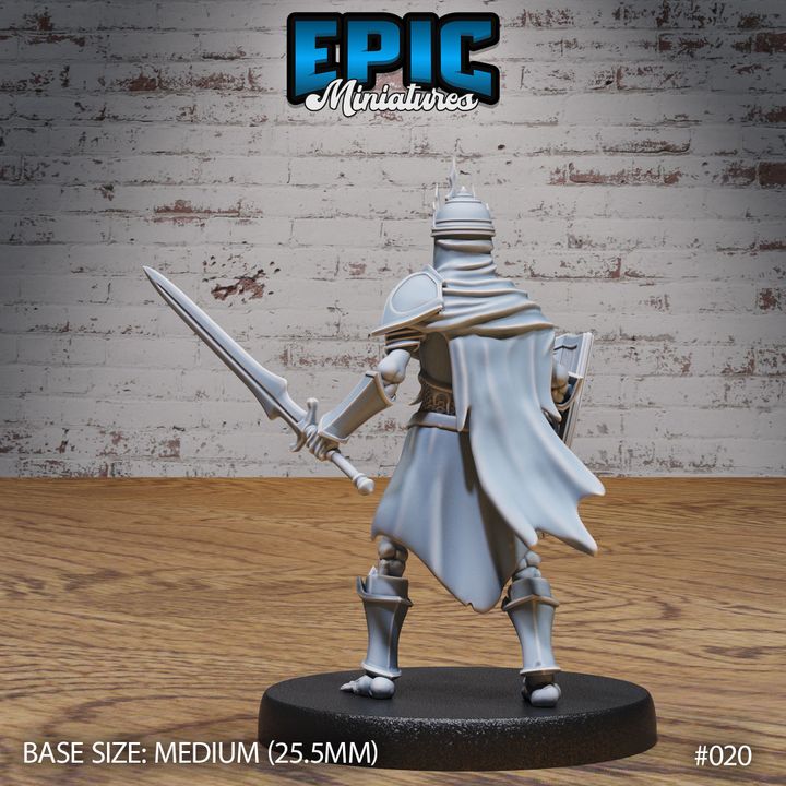 3D Printable Skeleton Leader Set / Undead Soldier / Evil Skelet Warrior ...