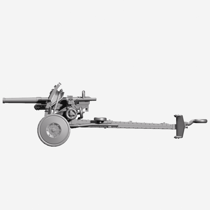 3D Printable Anti-tank gun FRC 47 mm Model 1931 (Belgium, Interwar+WW2 ...