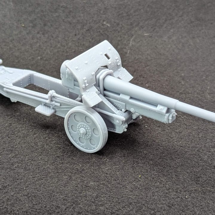 3D Printable Heavy field gun 15 cm Kanone 16 (Belgium+Germany, WW1 ...