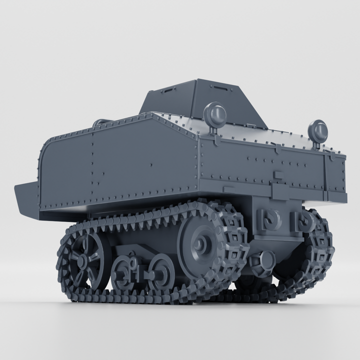 3D Printable Vickers Light Tractor VLC – Type B Infantry+Type B Cavalry ...