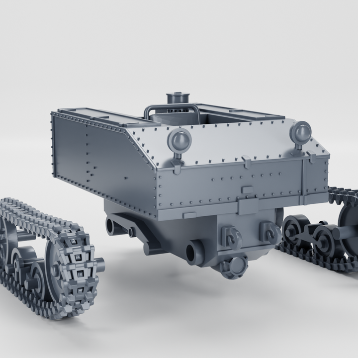 3D Printable Vickers Light Tractor VLC – Type B Infantry+Type B Cavalry ...