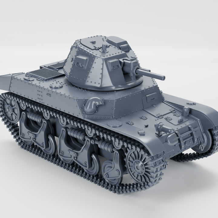 3D Printable Medium Tank ACG-1 (Renault AMC-35) (Belgium+France ...