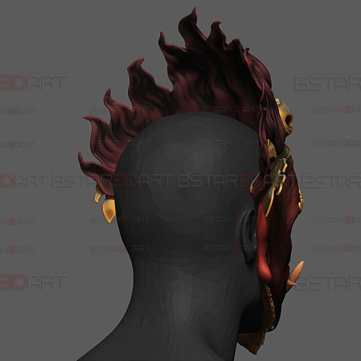 3D Printable Folk Opera Hannya Mask - Hallowen Oni cosplay by ...