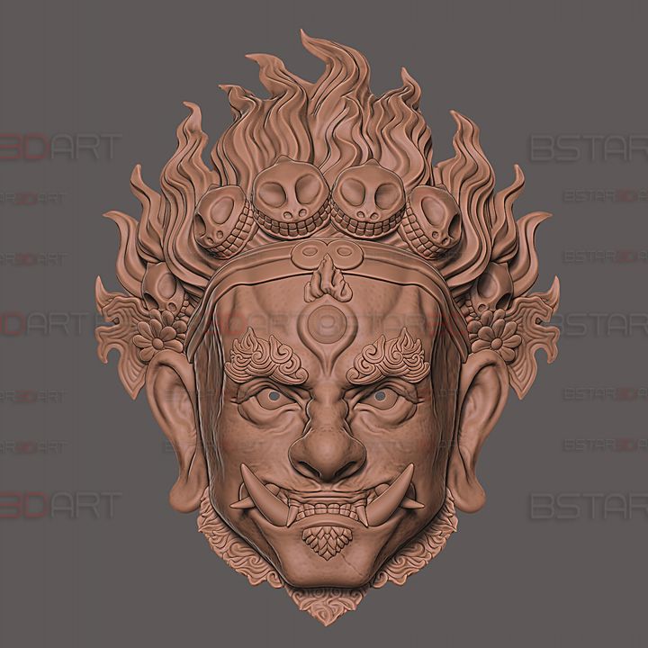 3D Printable Folk Opera Hannya Mask - Hallowen Oni cosplay by ...