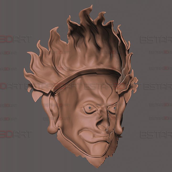 3D Printable Folk Opera Hannya Mask - Hallowen Oni cosplay by ...
