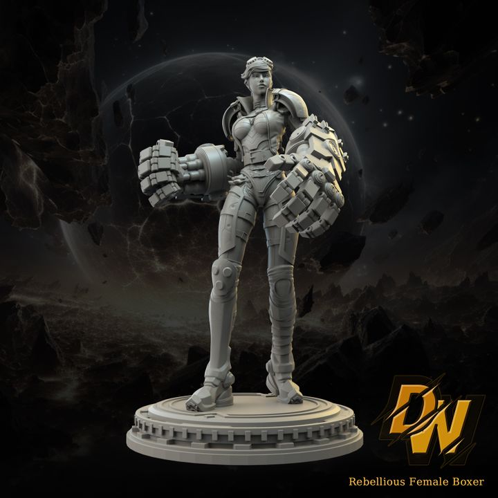 Download Rebellious Female Boxer Da D-Warhammer