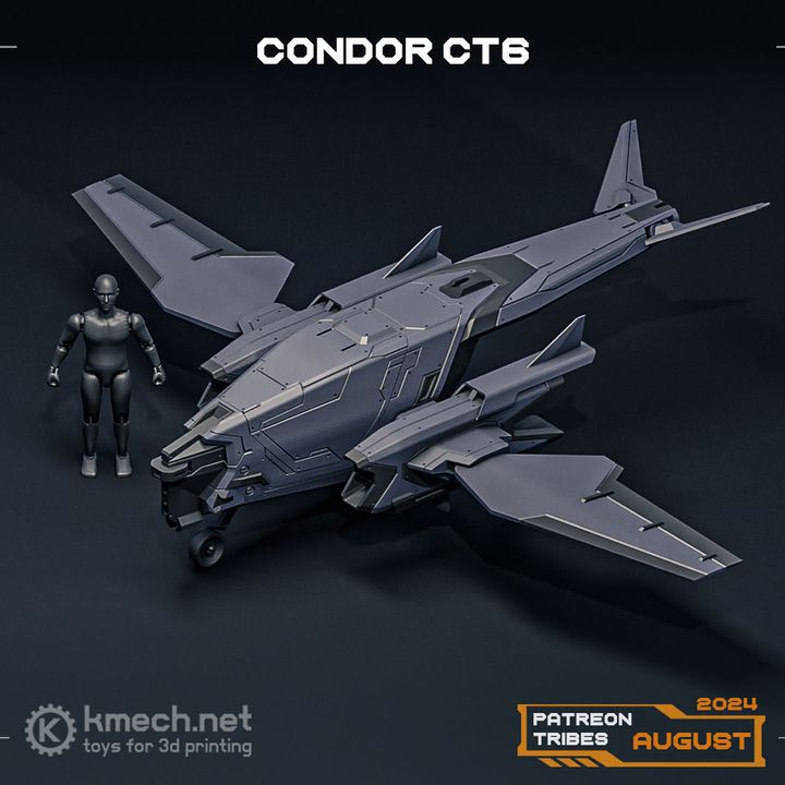3D Printable CONDOR aircraft by Kmech