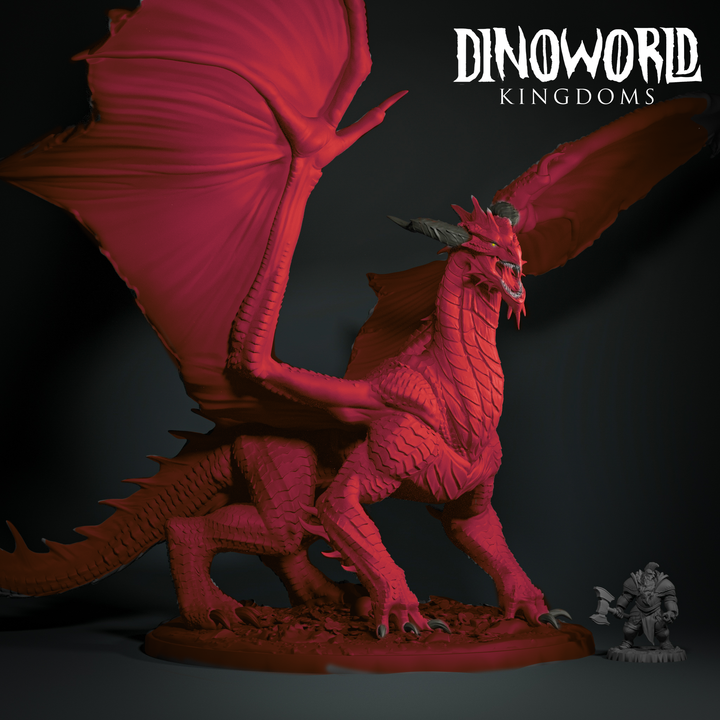 3D Printable RED DRAGON MASTER by Dinoworld