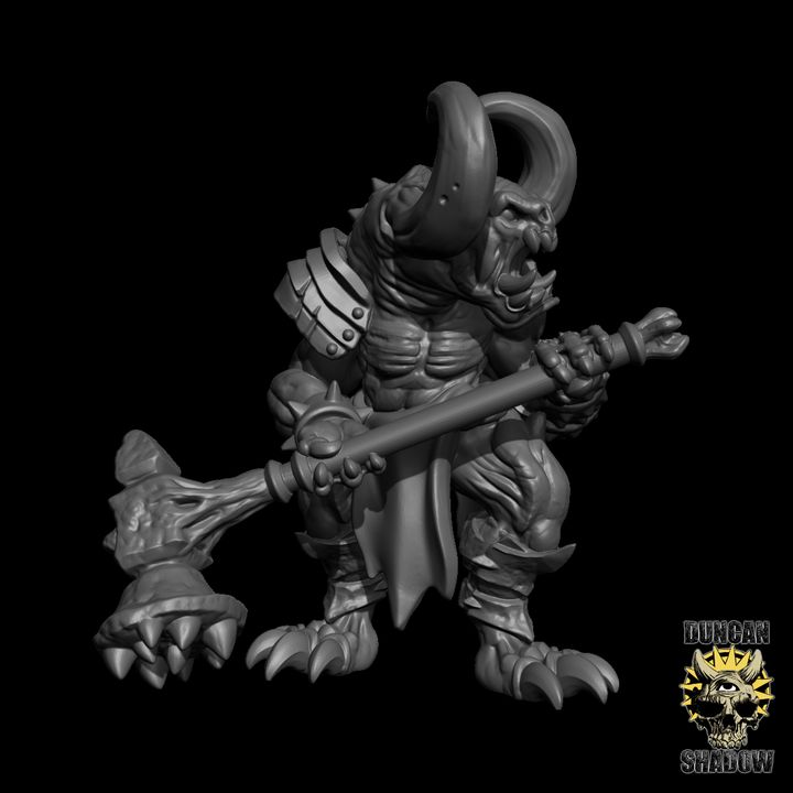 3D Printable Devil Heavy's with Great Hammers (Pre Supported) by Duncan ...