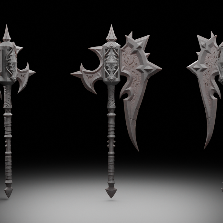 3D Printable Fyrakk Legendary Axe - World of Warcraft by Douglas Salles