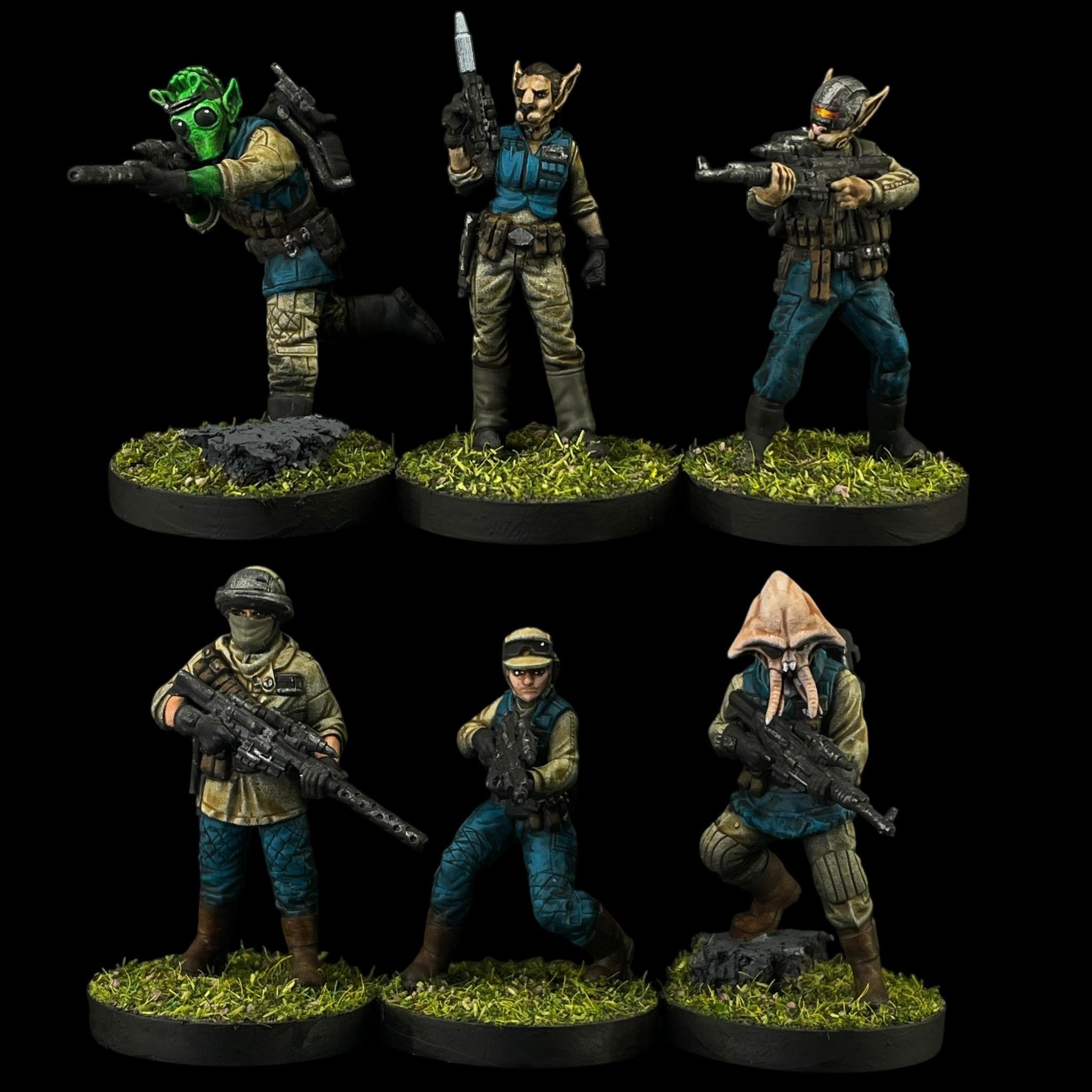 3D Printable Alien Head Pack Vol I by Dark Fire Designs