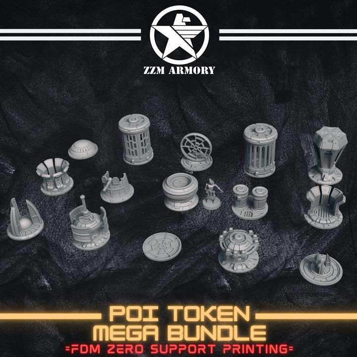 3D Printable POI TOKEN MEGA BUNDLE by ZZM ARMORY