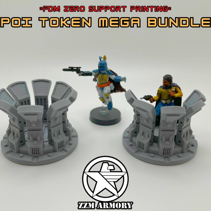 3D Printable POI TOKEN MEGA BUNDLE by ZZM ARMORY