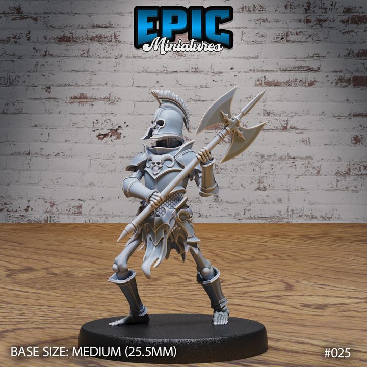 3D Printable Skeleton Army Axe / Undead Soldier / Evil Skelet Warrior ...