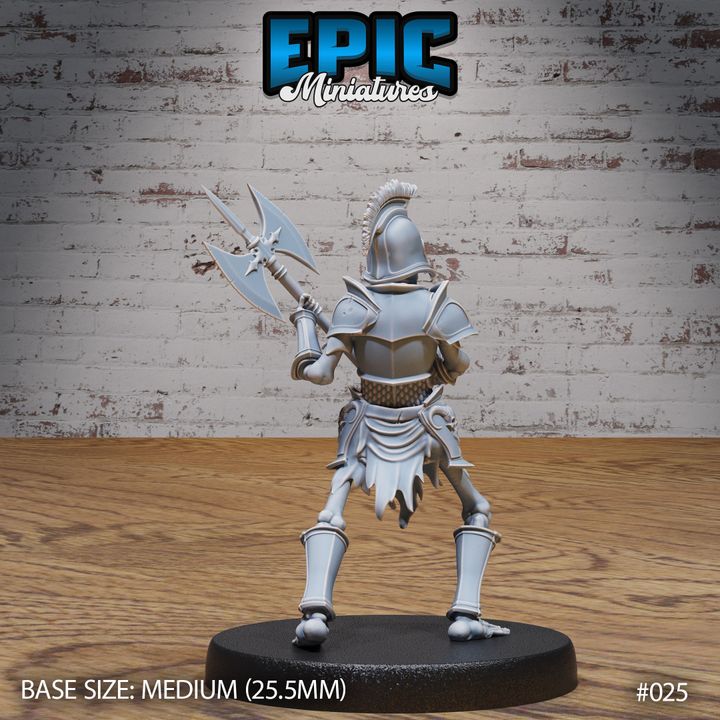 3D Printable Skeleton Army Set A / Undead Soldier / Evil Skelet Warrior ...