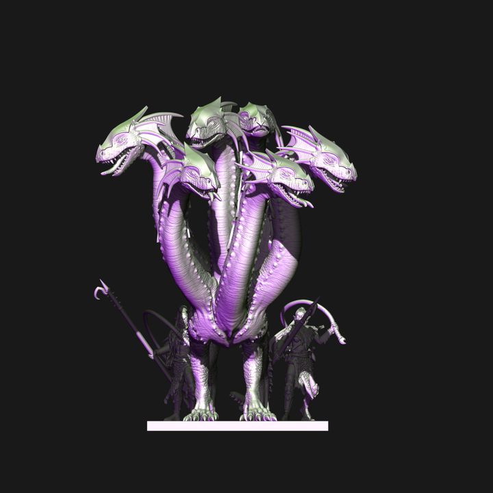 3D Printable Dark elves Hydra pose 2 (elf) by HoloMiniatures
