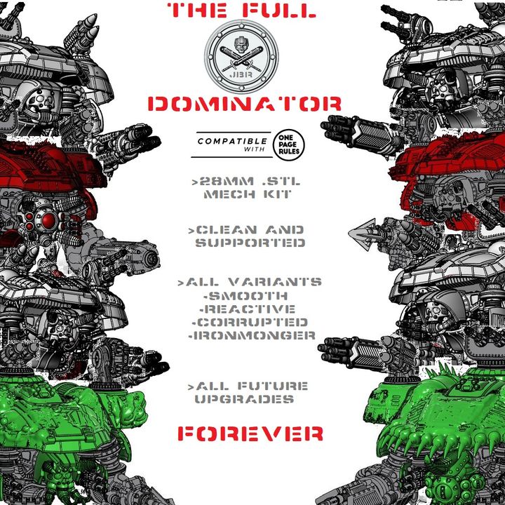 3D Printable The Full Dominator by John Bear Ross