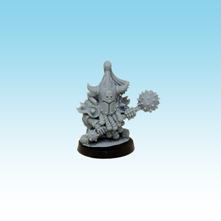 3D Printable Fire Dwarf Guards with Mace by MOMminiatures