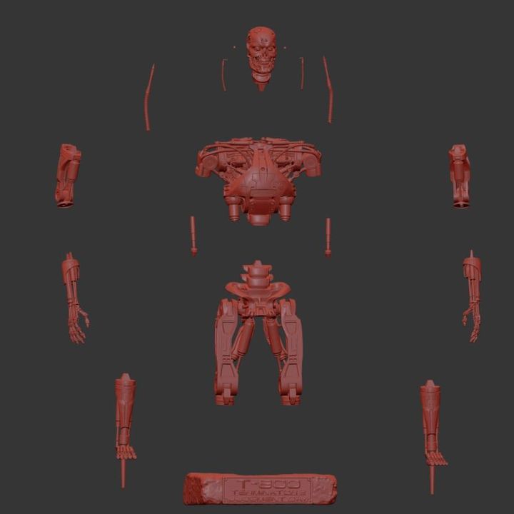3D Printable T-800 XTerminator V2 High Detal by SKYNET