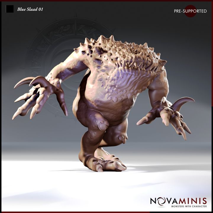 3D Printable The Great Wilderness: Hideous Slaadi by NOVAMINIS