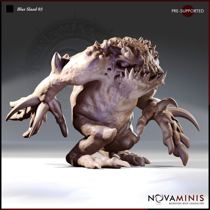 3D Printable The Great Wilderness: Hideous Slaadi by NOVAMINIS