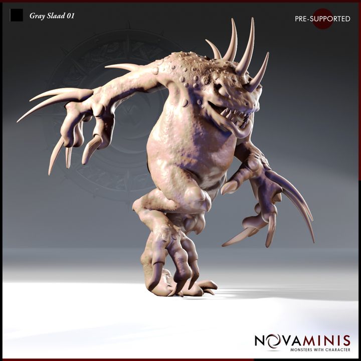 3D Printable The Great Wilderness: Hideous Slaadi by NOVAMINIS