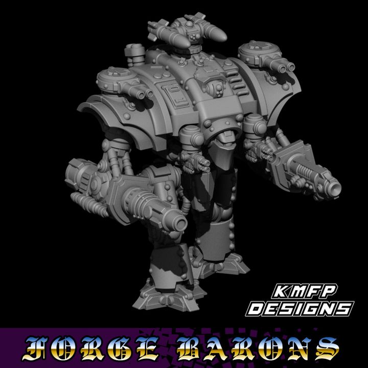 3D Printable Forge Barons - Battle Knight Extras by KMFP Designs