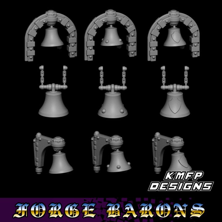 3D Printable Forge Barons - Battle Knight Extras by KMFP Designs