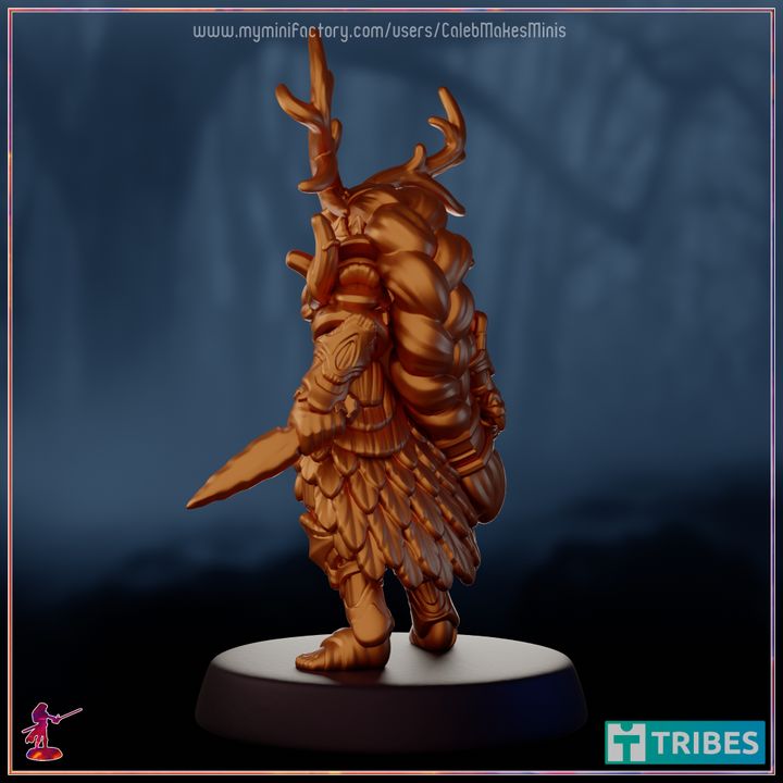 3D Printable "Melokuhle" the Paladin [PRE-SUPPORTED] | Copper Elves ...
