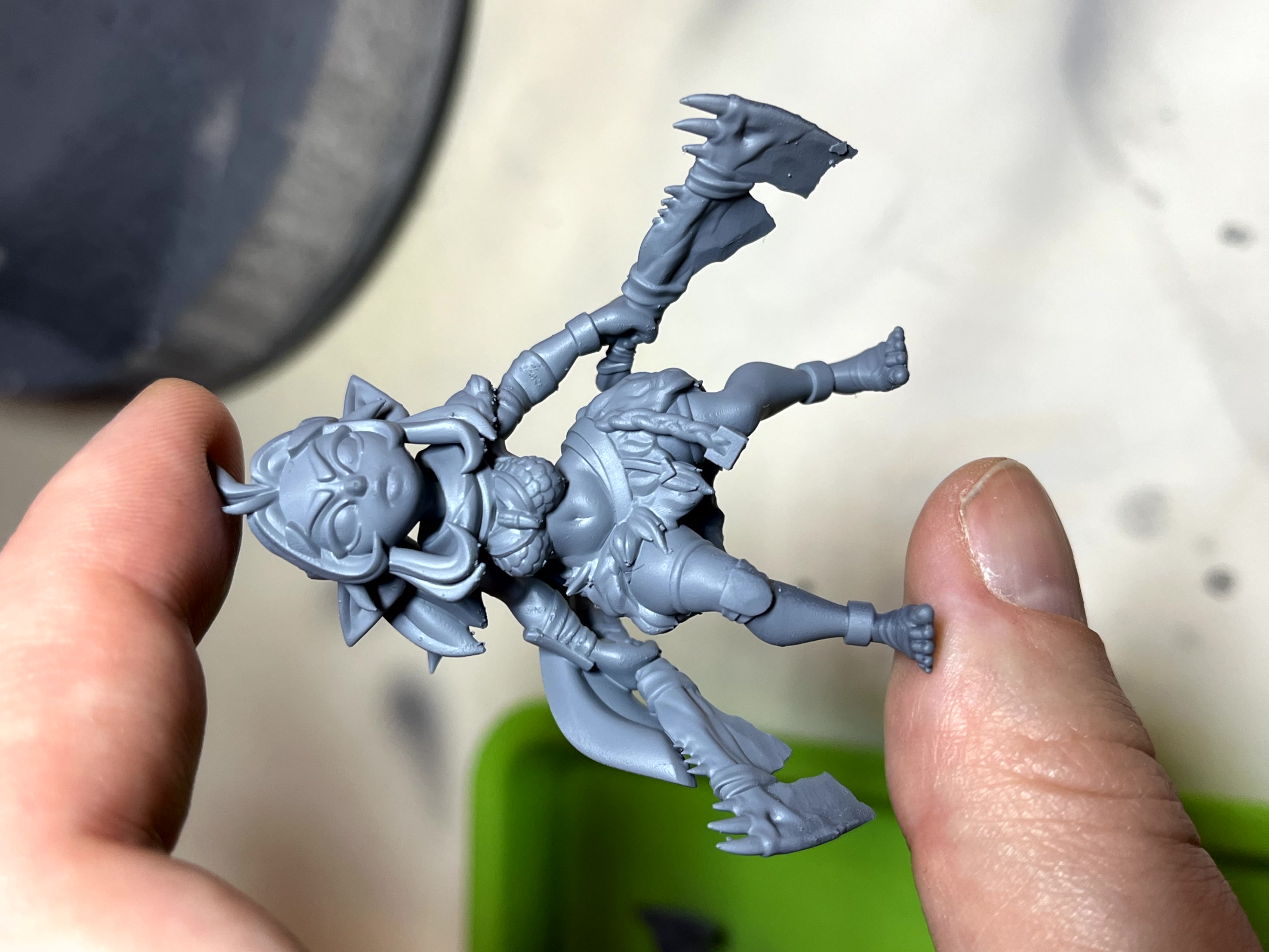 3D Printable Hack, Ancient Goblin Hunter by Twin Goddess Miniatures