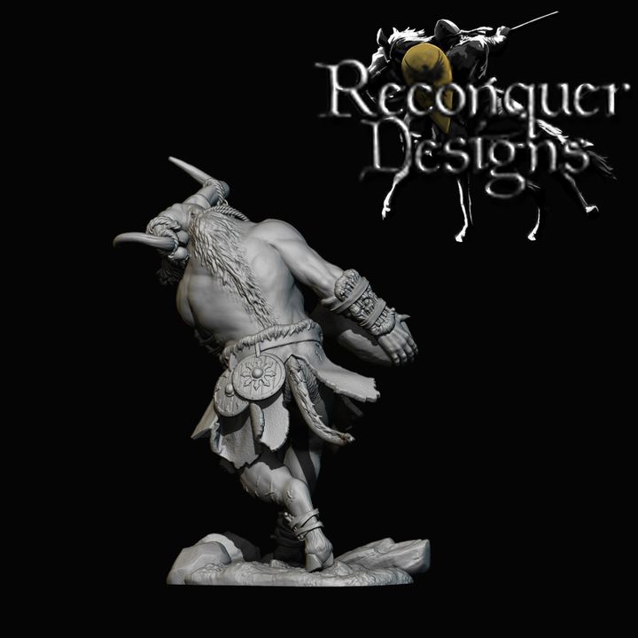 3D Printable Cyclops Minotaur by Reconquer Designs Fantasy