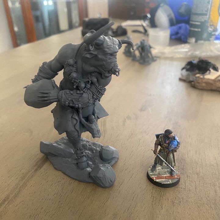 3D Printable Cyclops Minotaur by Reconquer Designs Fantasy