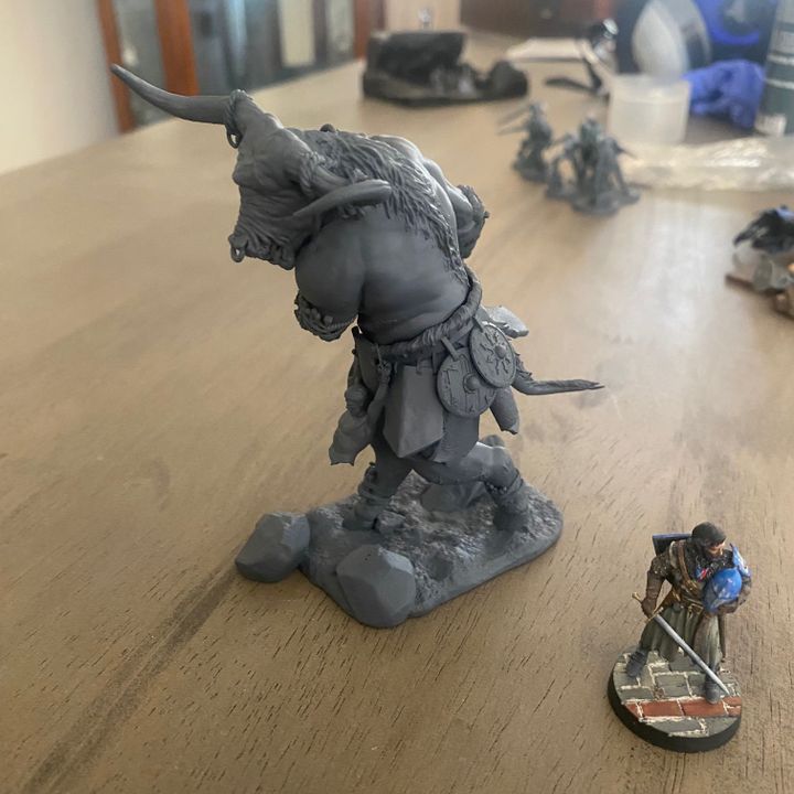 3D Printable Cyclops Minotaur by Reconquer Designs Fantasy