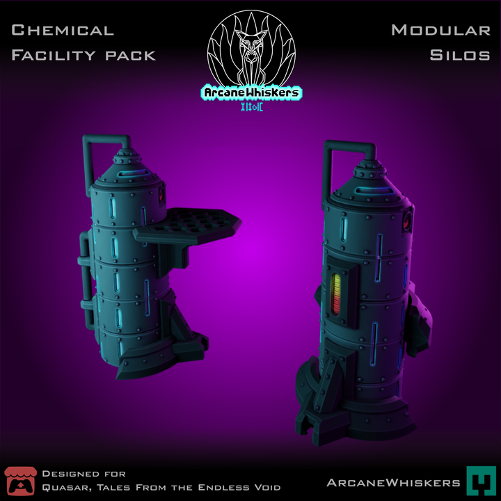 3D Printable Modular Silo by Arcane Whiskers