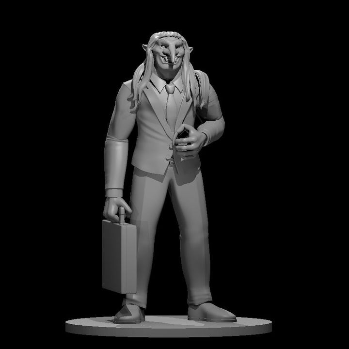 3D Printable Business Troll by Miguel Zavala