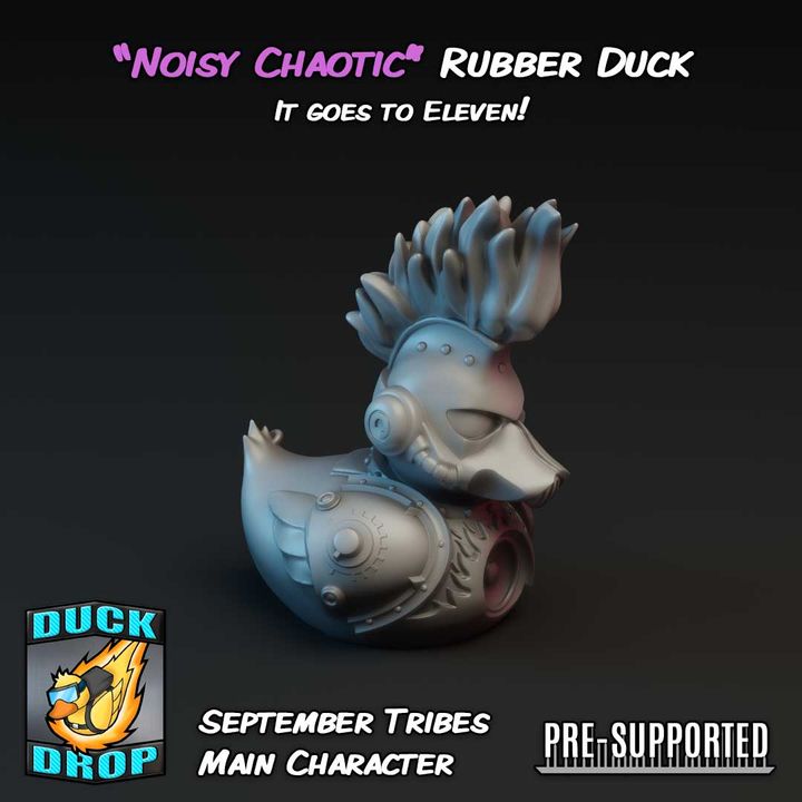 3D Printable Noisy Chaotic Astral Marine Rubber Duck - Evil Space ...