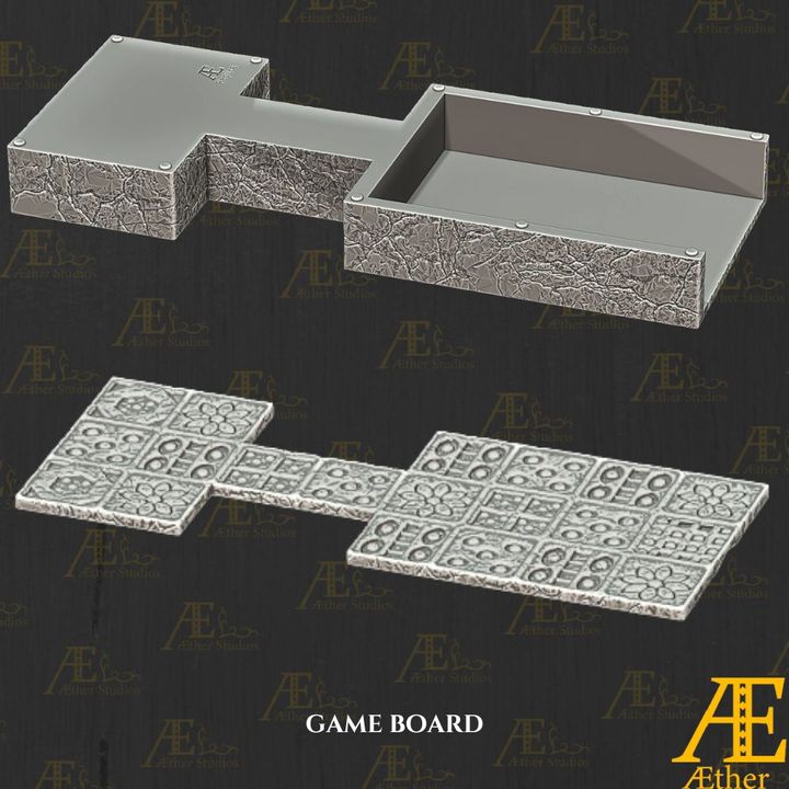 3D Printable AEMISC07 – The Game of Ur by Aether Studios