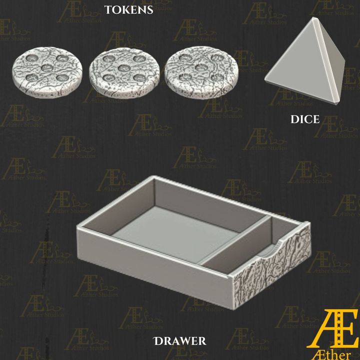 3D Printable AEMISC07 – The Game of Ur by Aether Studios