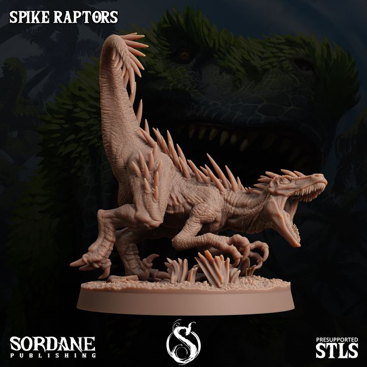 3D Printable Spike Raptors by Sordane Publishing