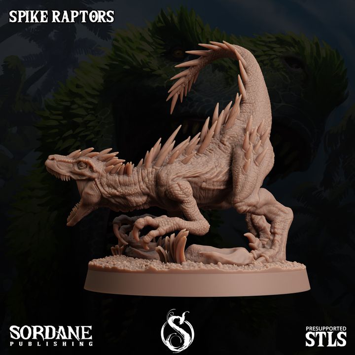 3D Printable Spike Raptors by Sordane Publishing