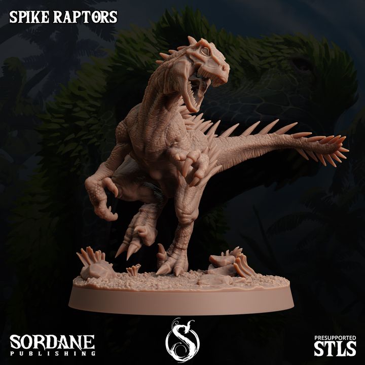 3D Printable Spike Raptors by Sordane Publishing
