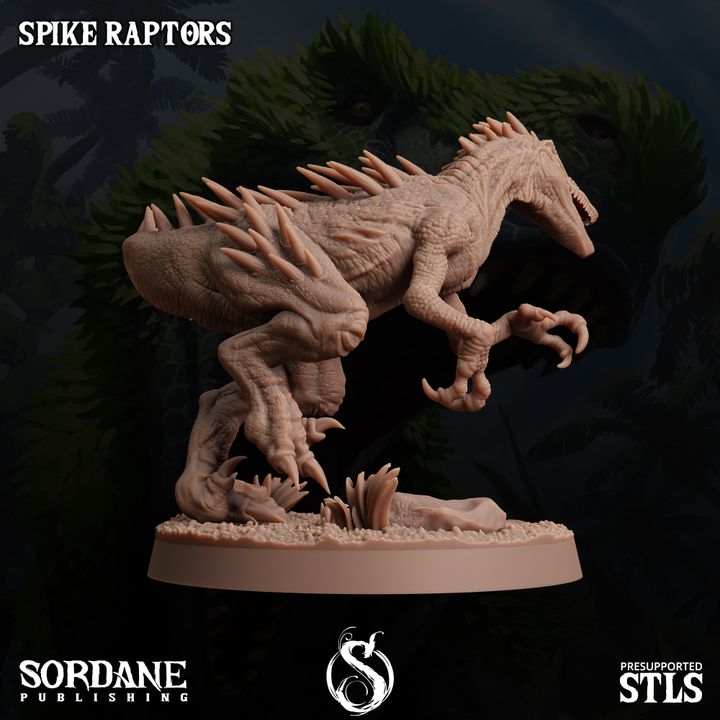 3D Printable Spike Raptors by Sordane Publishing