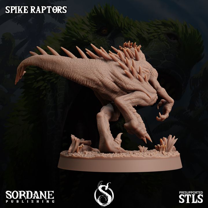 3D Printable Spike Raptors by Sordane Publishing