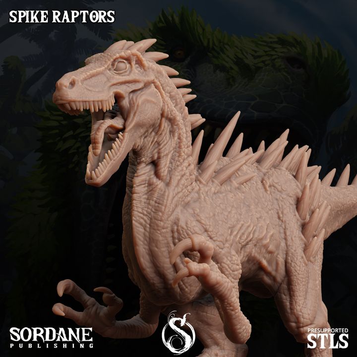 3D Printable Spike Raptors by Sordane Publishing